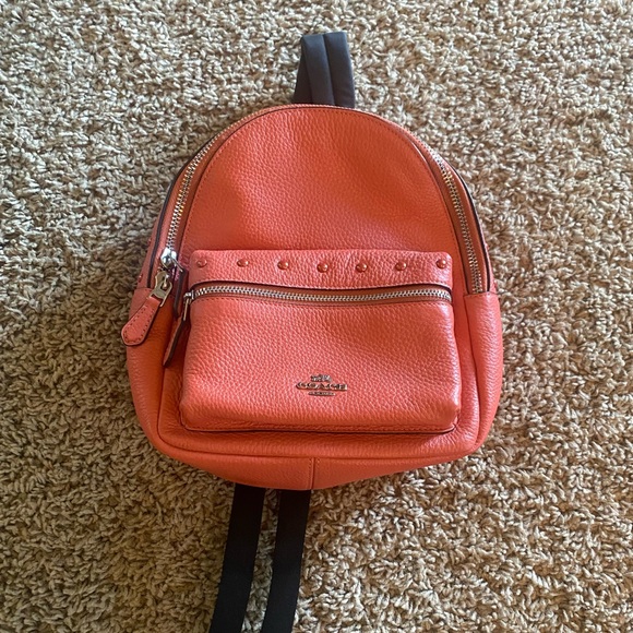 Coach | Bags | Coach Mini Backpack Coral Color New With Tags | Poshmark